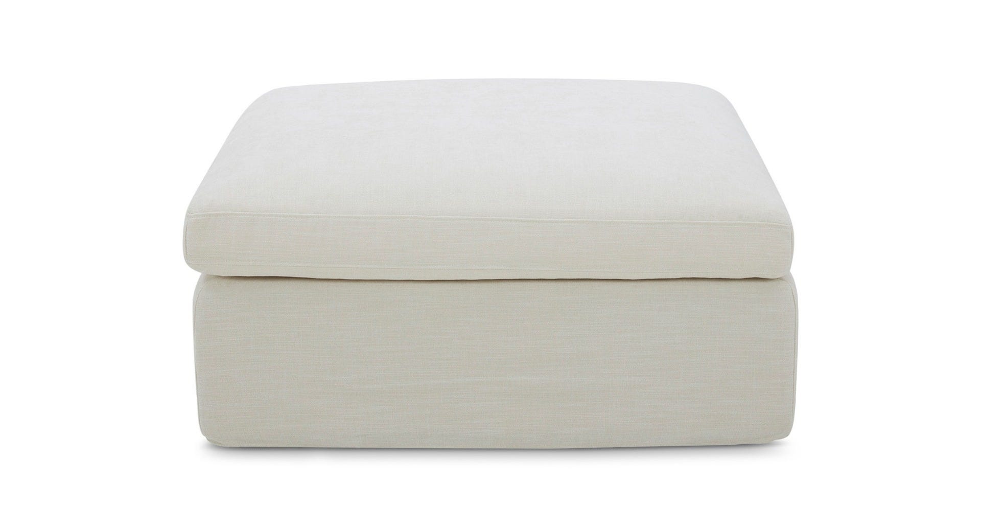 Haven Ottoman | Luxe Ivory