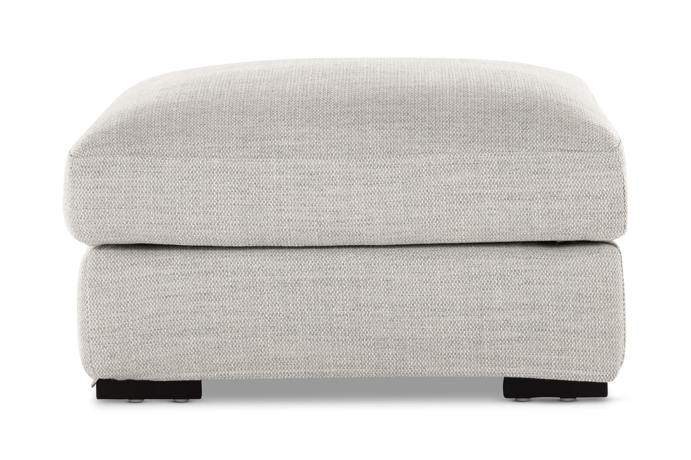 Long Beach Ottoman | Sienna Light Grey